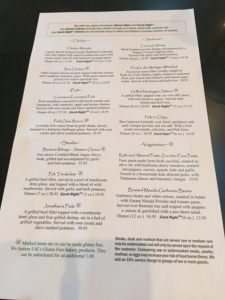 Menu at Courthouse Pub, Manitowoc