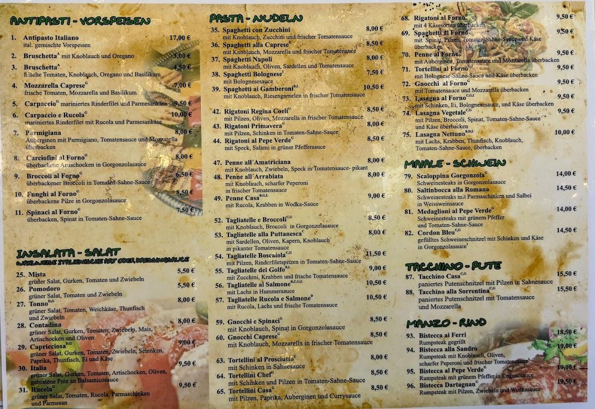 Speisekarte von Angolo Italiano, Inh. Familie Amato restaurant, Holzminden