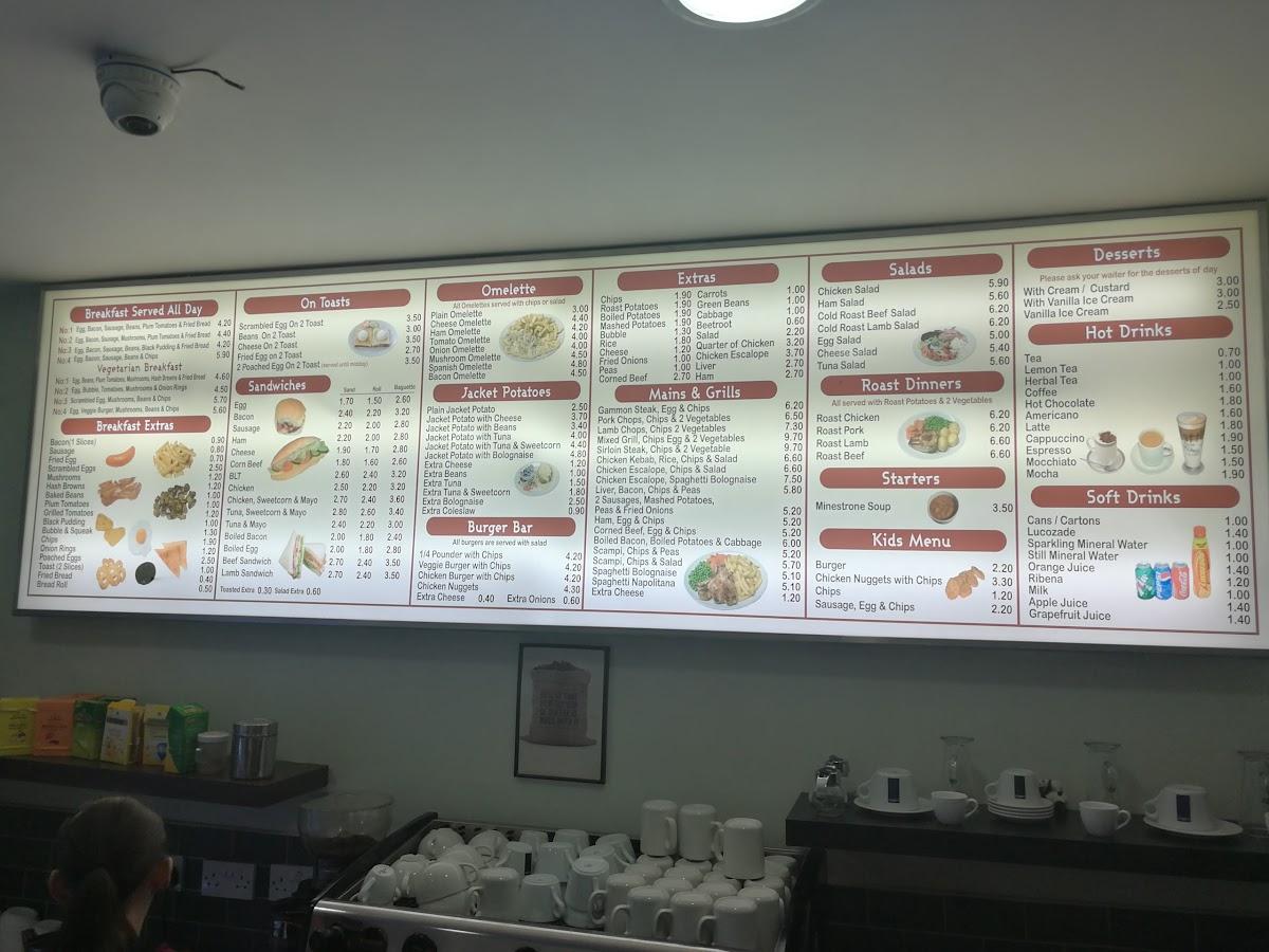 Menu at Double Six Cafe, London