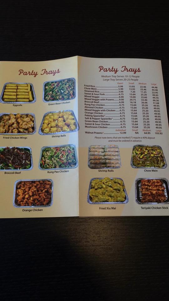 Menu at King Eggroll Express restaurant, San Jose, Leigh Ave