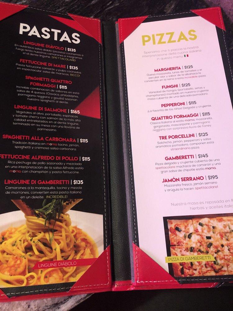 Menu at Moma sushi + pizza restaurant, Tijuana, Blvr. Lázaro Cárdenas