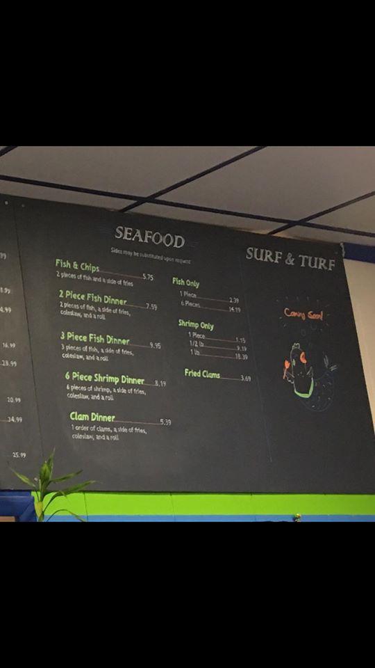 Menu at Mary's Fabulous Chicken restaurant, Ann Arbor