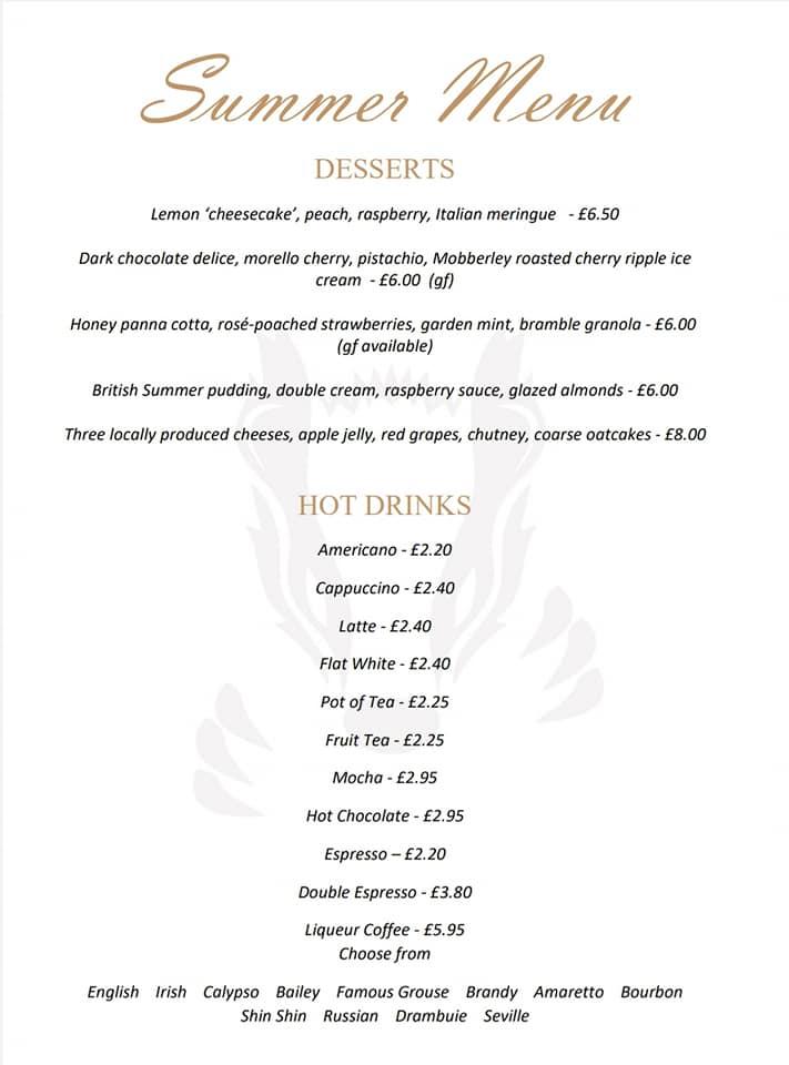 Menu at The Badger Inn pub & bar, Church Minshull