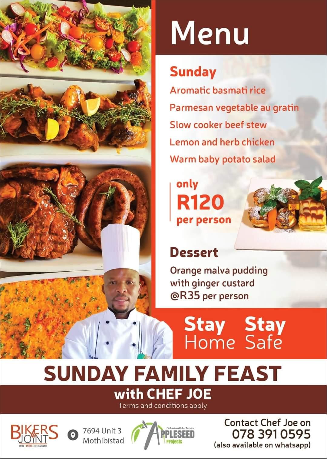 Menu at BIKER'S JOINT CAFE MOTHIBISTAD, Mothibistad