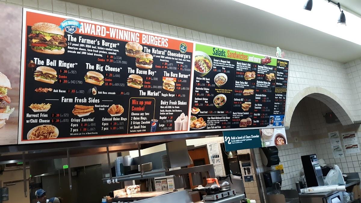 Menu at Farmer Boys fast food, Clovis