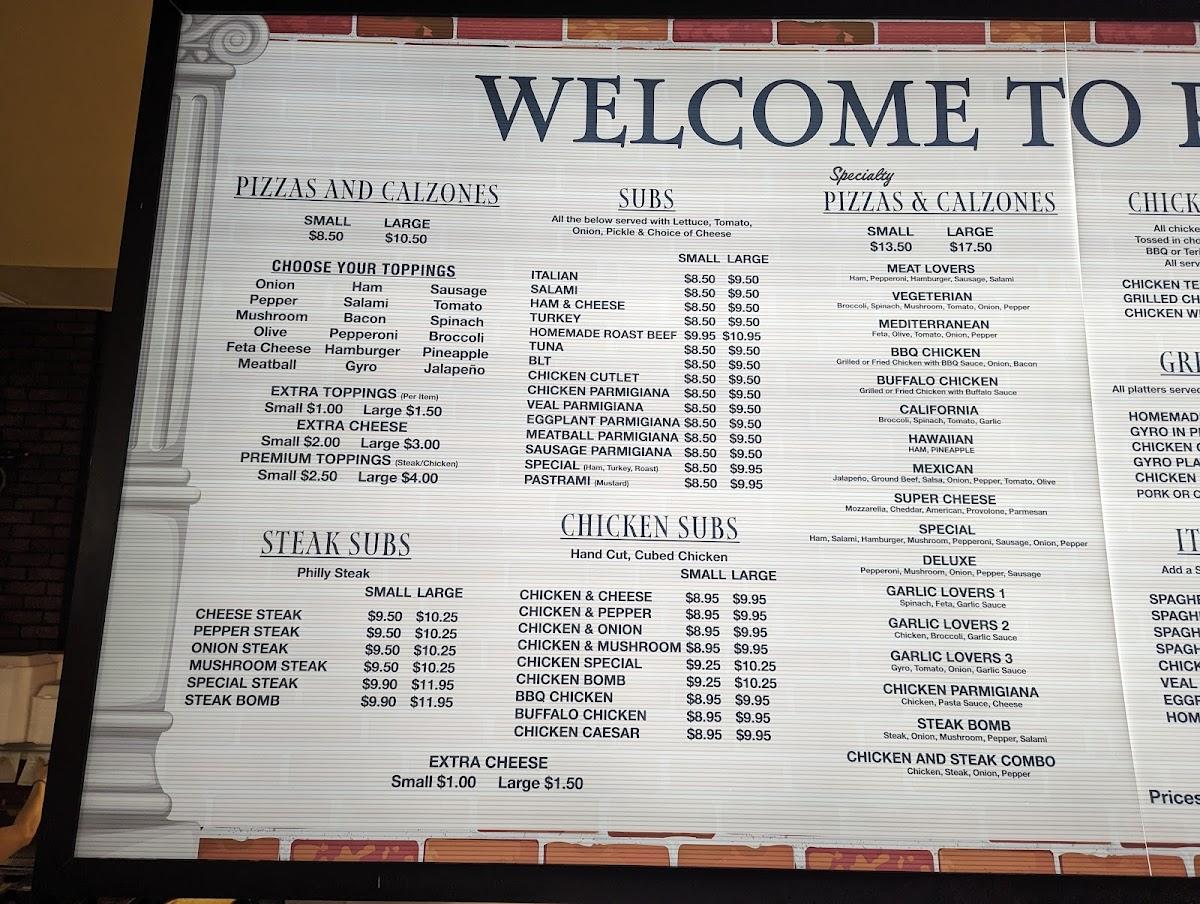 Menu at Pizza Express pizzeria, Gilford, 4 Country Club Rd
