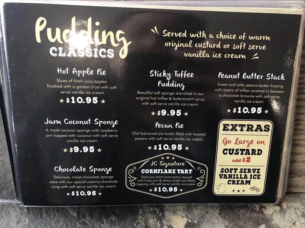 Menu at Johnny Custard Dessert Co desserts, Toronto