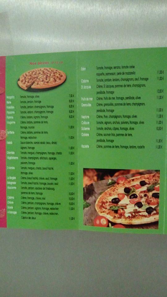 Menu at L'EDEN PIZZA restaurant, Argelès-sur-Mer, Av. du 8 Mai 1945