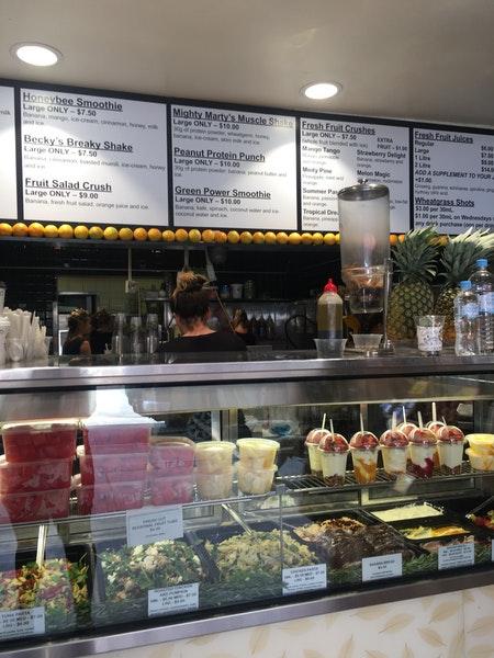 Menu at Melonhead fast food, Coogee