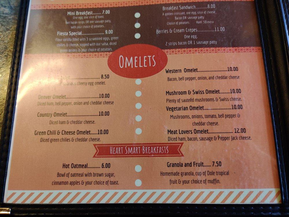 Menu at Beeline Cafe Payson Az, Payson