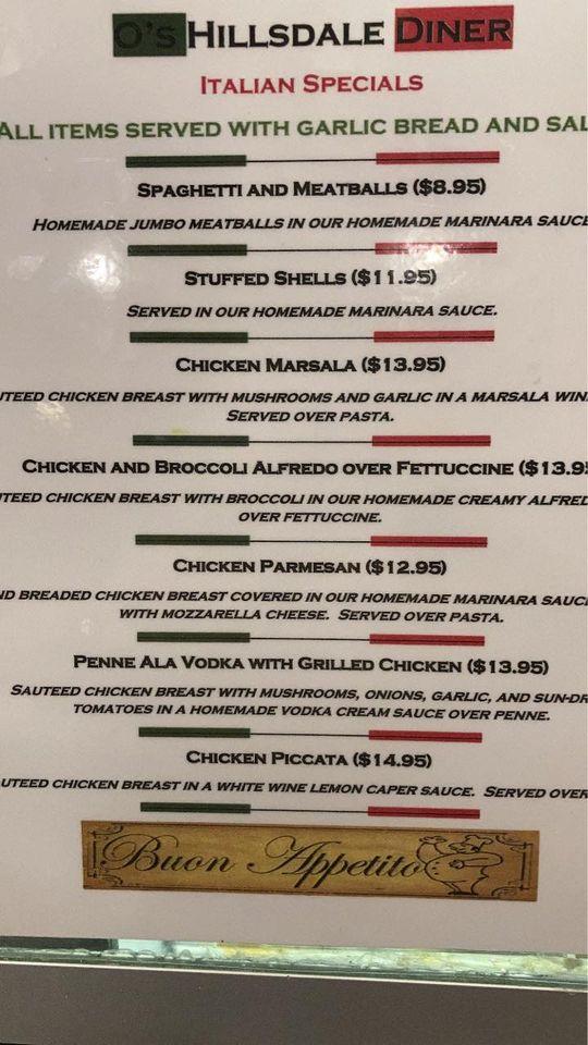 Menu at Sweet Peas Country Diner restaurant, Hillsdale