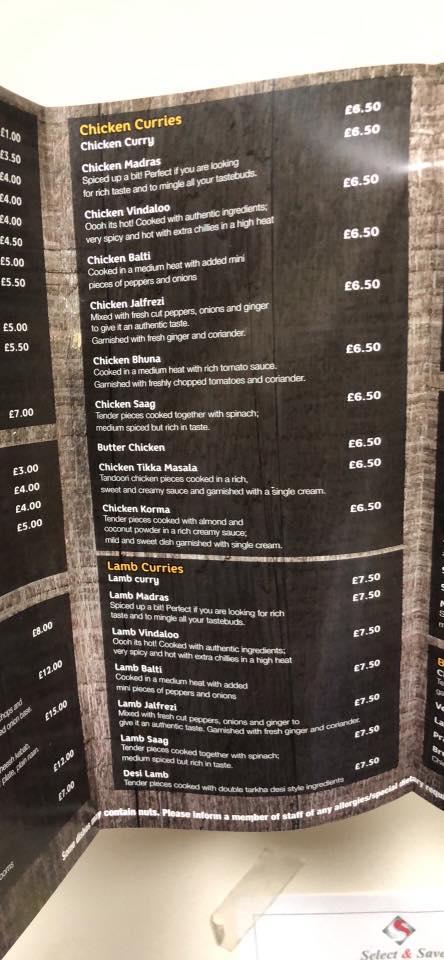 Menu at Bruford Arms pub & bar, Wolverhampton