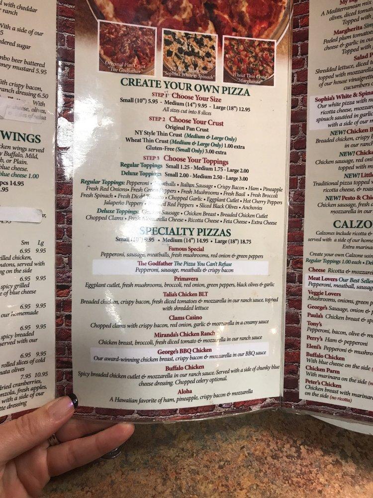 Menu at Famous Pizza - Bethel, CT pizzeria, Bethel, 7 P T Barnum Square