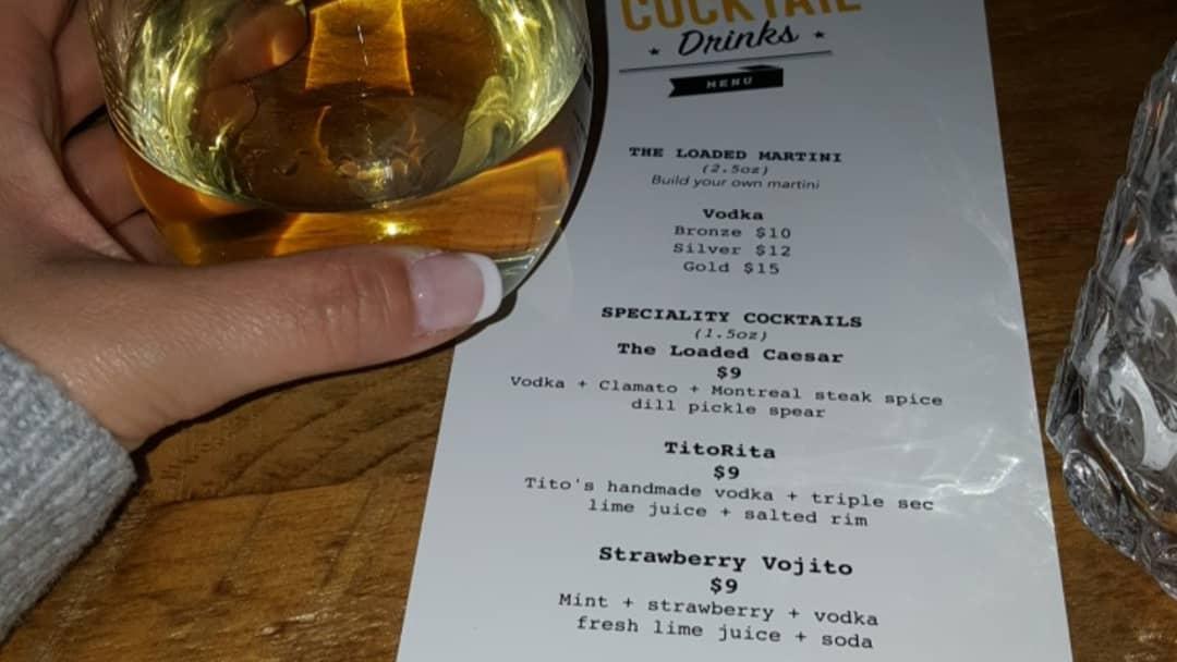 Menu at Loaded Pierogi pub & bar, Hamilton