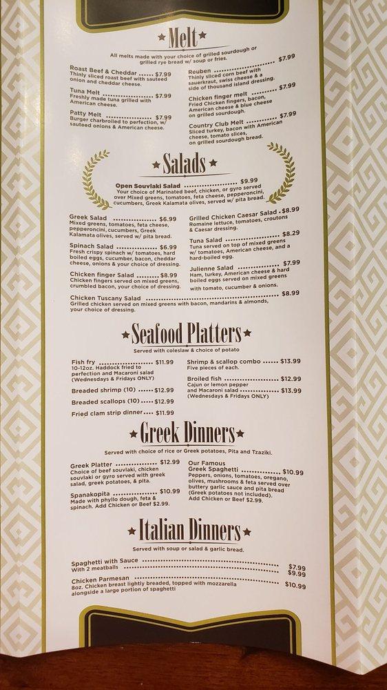 Menu at Olive leaf family restaurant, Lockport