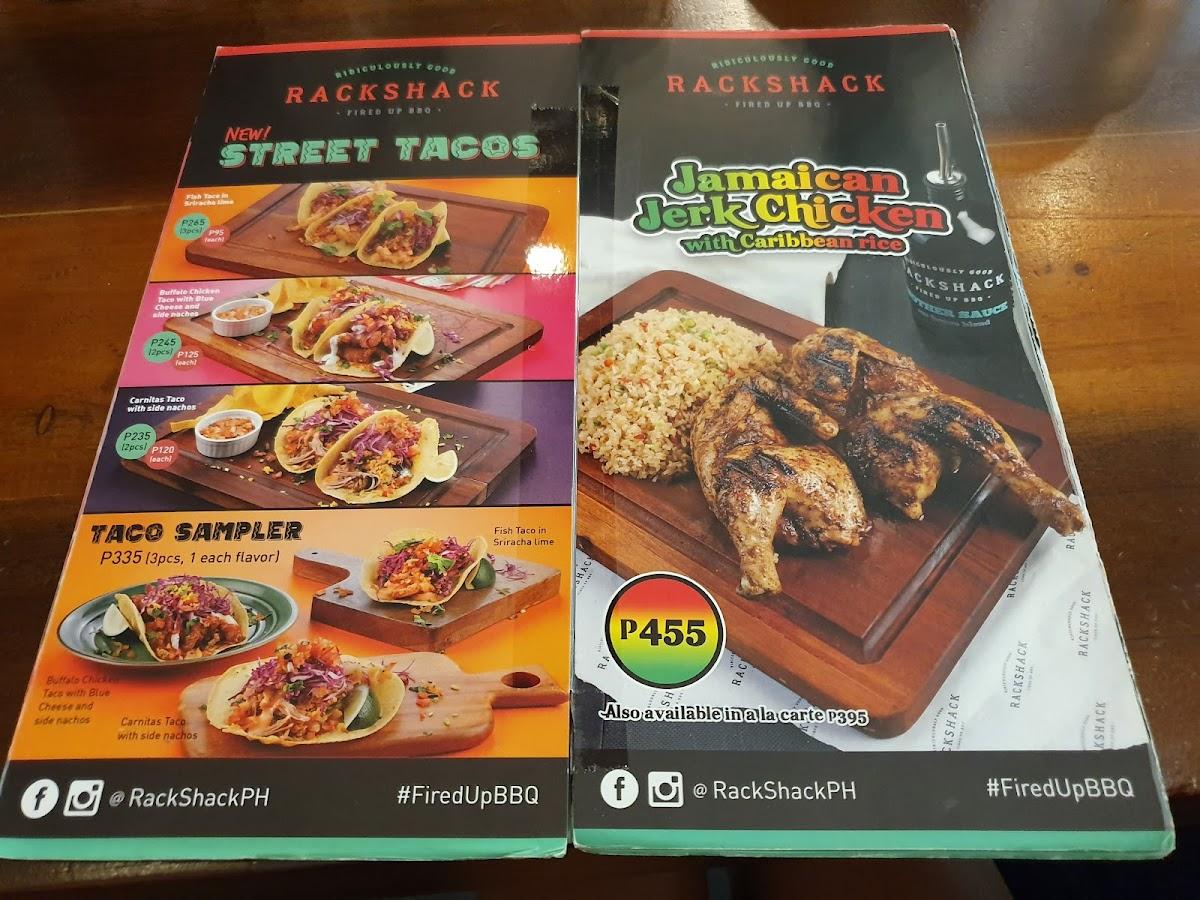 Menu at Rackshack (SM Aura, BGC Taguig) restaurant, Taguig, McKinley ...