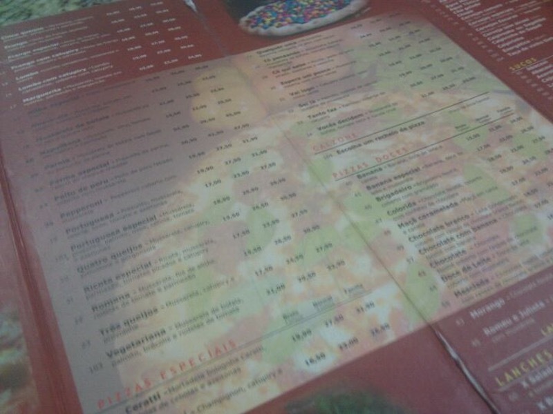 Menu at Capella Pizza pizzeria, Campinas, Avenida Doutor Jesuino ...