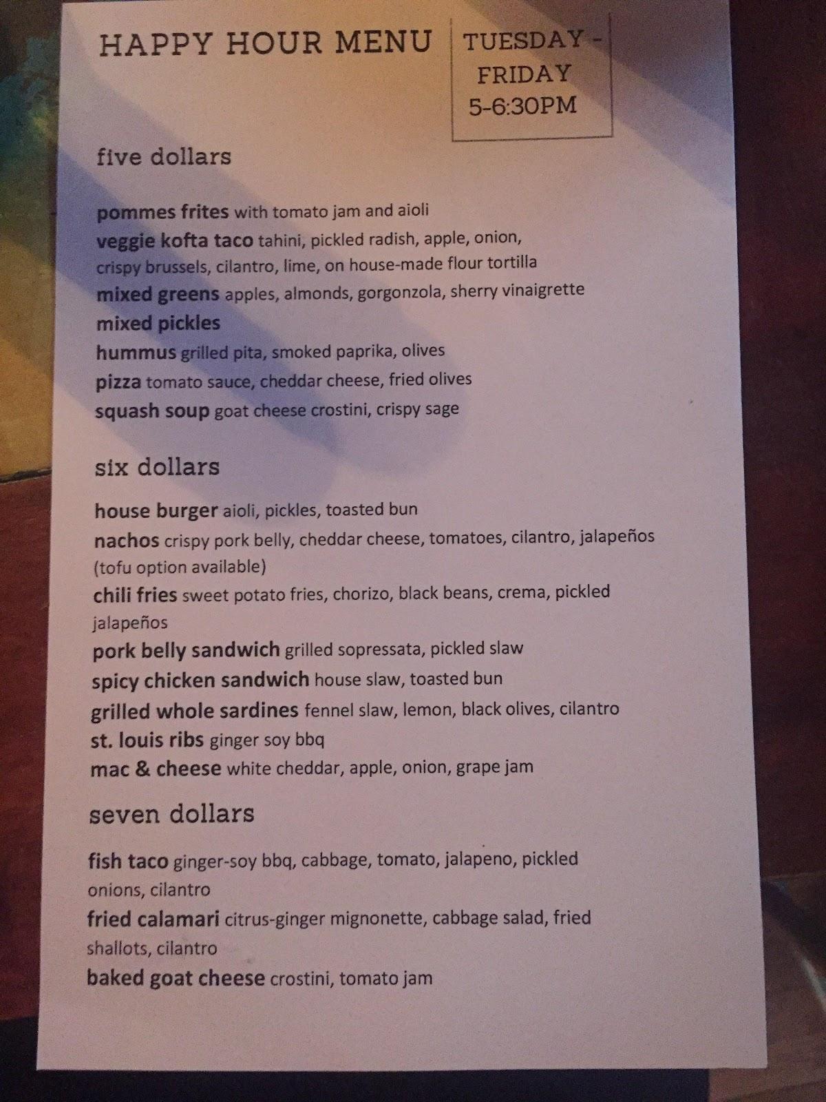 Menu at Felice Urban Cafe, Cleveland