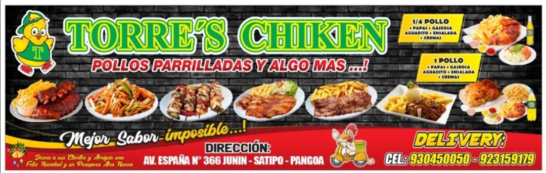 Menu at POLLERIA TORRES CHICKEN restaurant, San Martín de Pangoa
