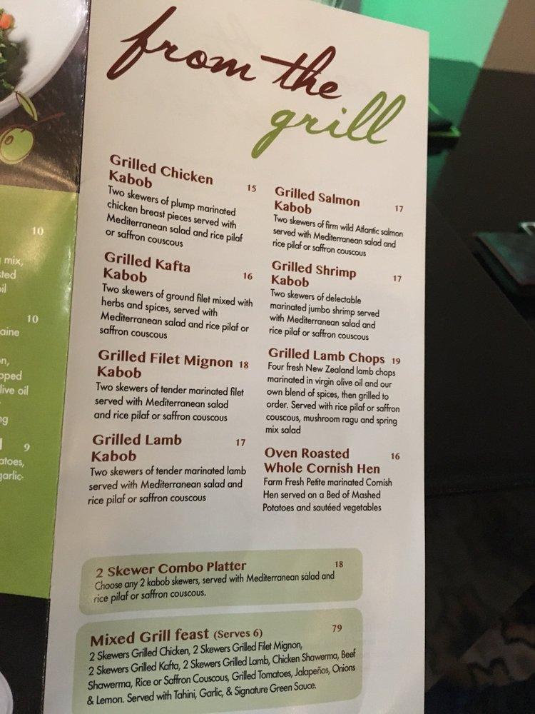 Menu at Green Olive pub & bar, Downey, Lakewood Blvd