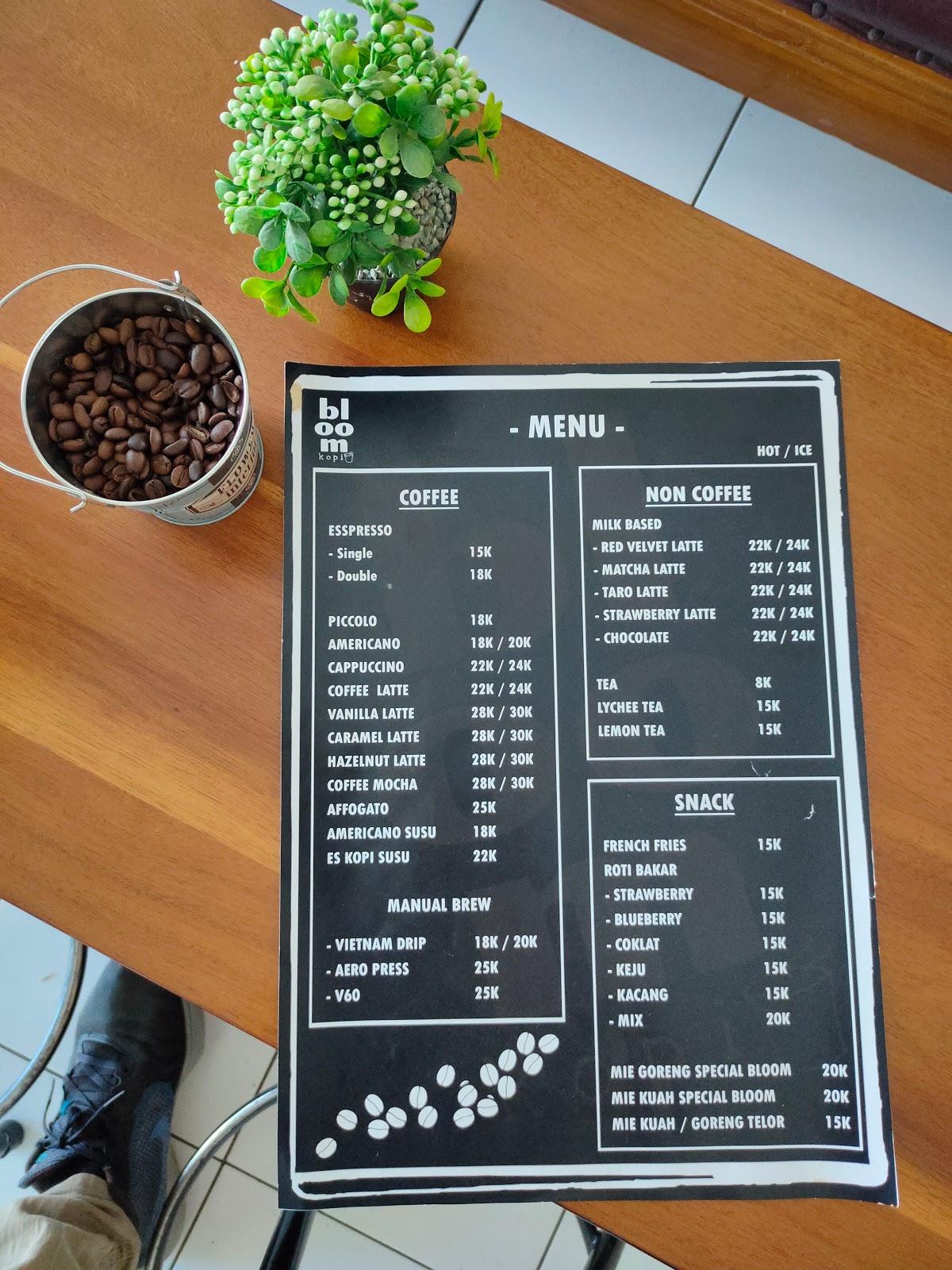 Carta de Bloom kopi, Denpasar