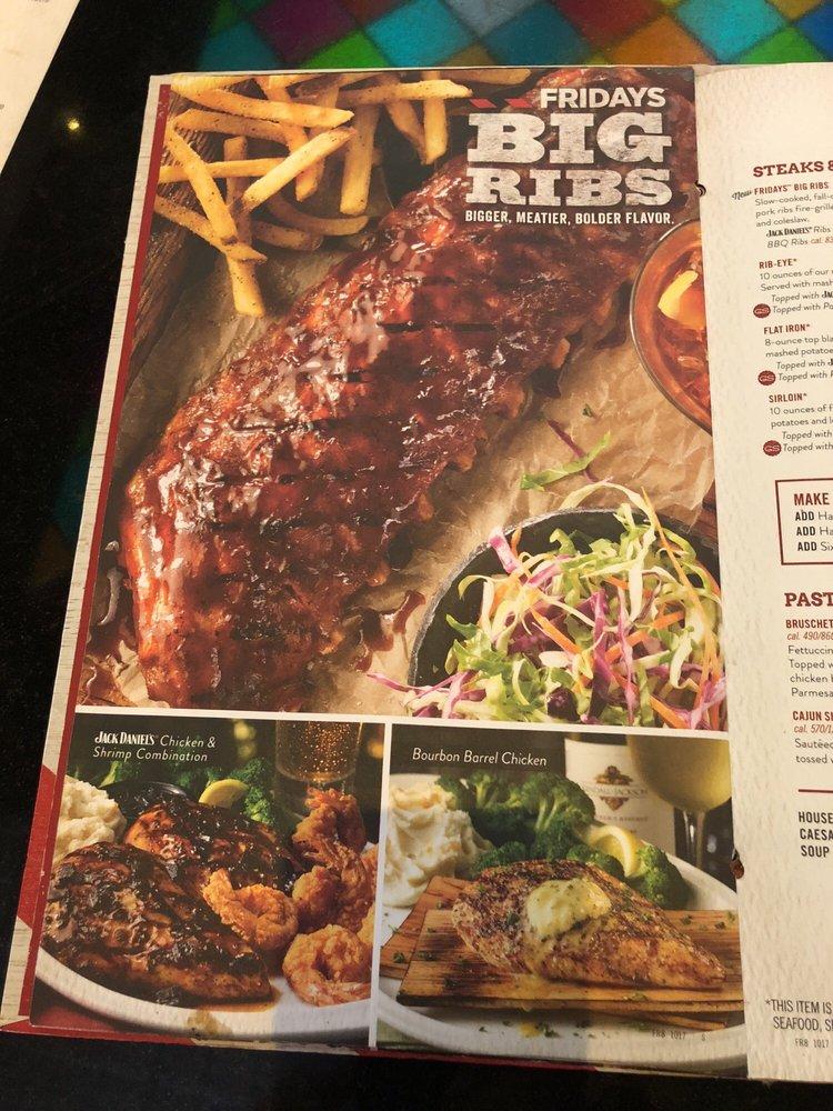 Menu at TGI Fridays pub & bar, Orlando, 8955 International Dr