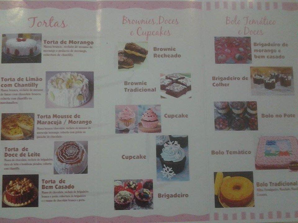 Menu at Caminito Caramelos, Brazil