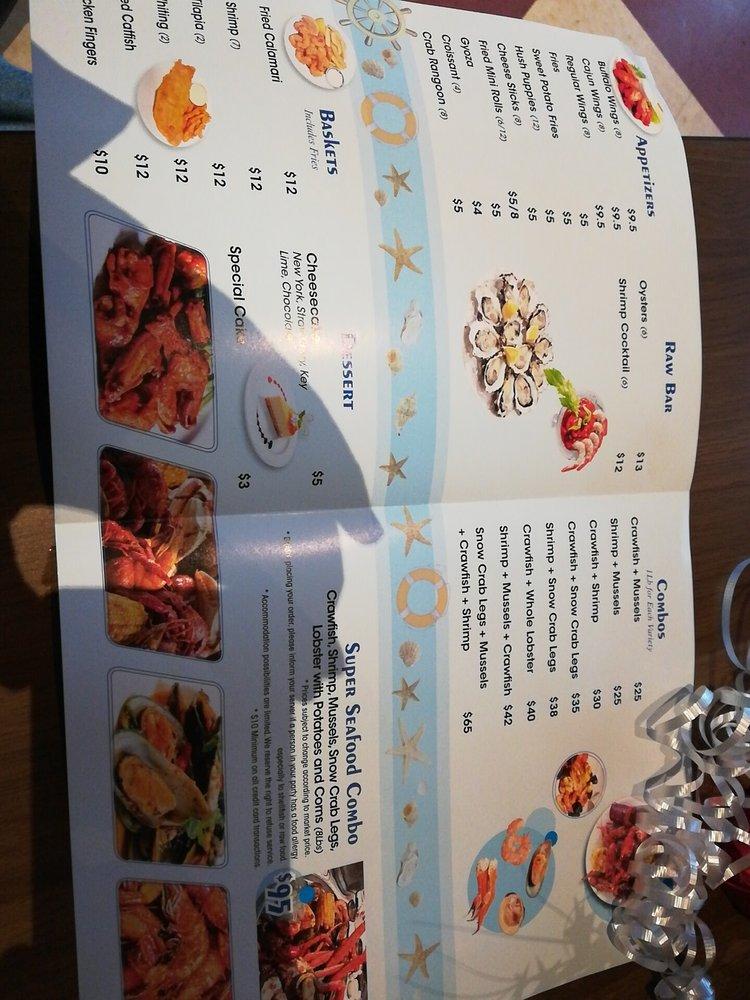 Menu at Ugly Crab restaurant, Avon