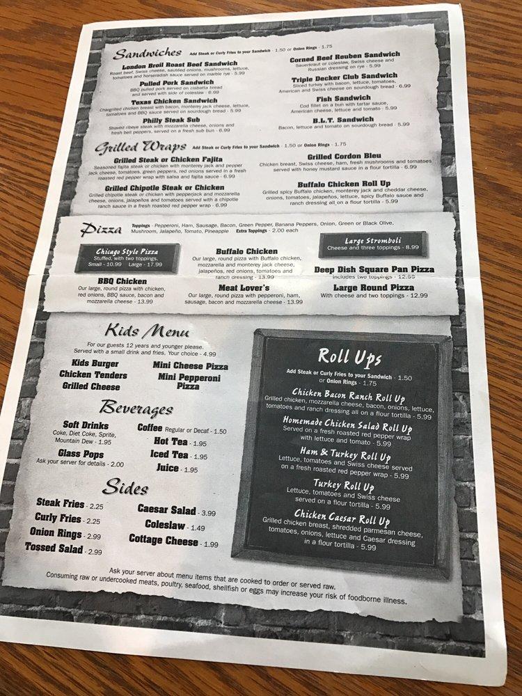 Menu at Sweetwater pub & bar, Grand Blanc