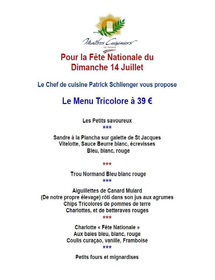 Menu au Au Cheval Blanc restaurant, Diefmatten