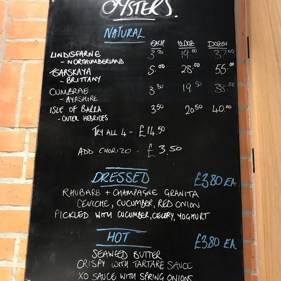 Menu at Saltwater Fish Company restaurant, Newcastle upon Tyne