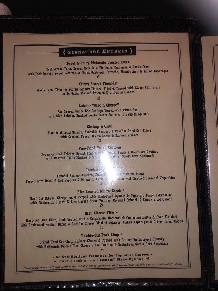 Menu at Sundae Cafe at Tybee, Tybee Island, 304 1st St