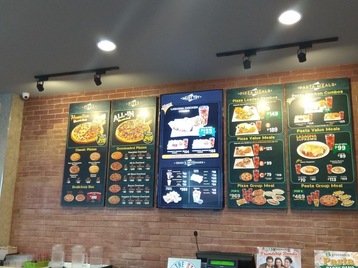 Menu at Greenwich restaurant, Dumaguete, Gov Perdices St