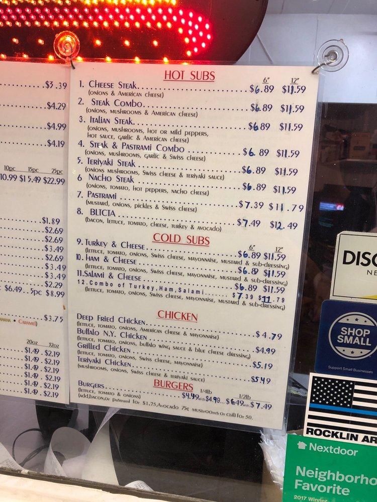 Menu at Original Granite restaurant, Rio Linda