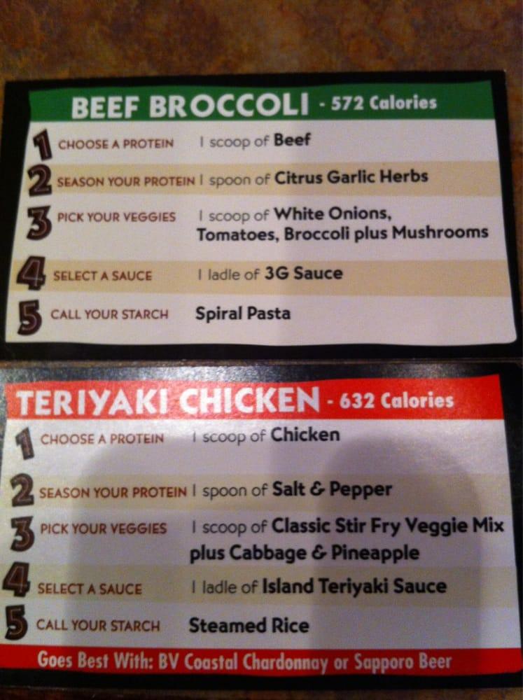 Menu at Genghis Grill restaurant, Moore, S I-35 Service Rd