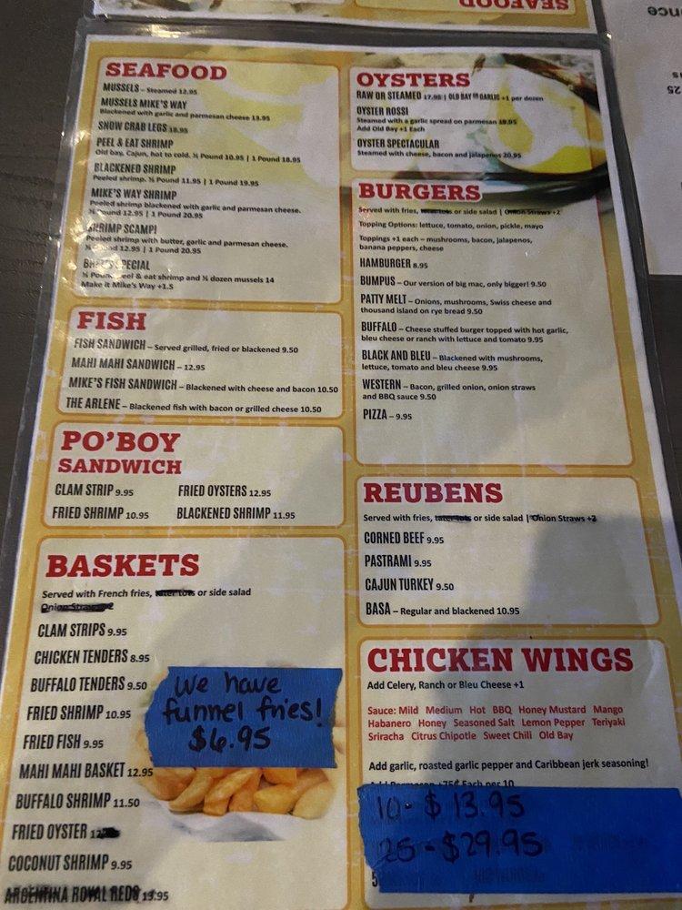 Menu at Nice N Easy Oyster Bar & Grille, Orange City
