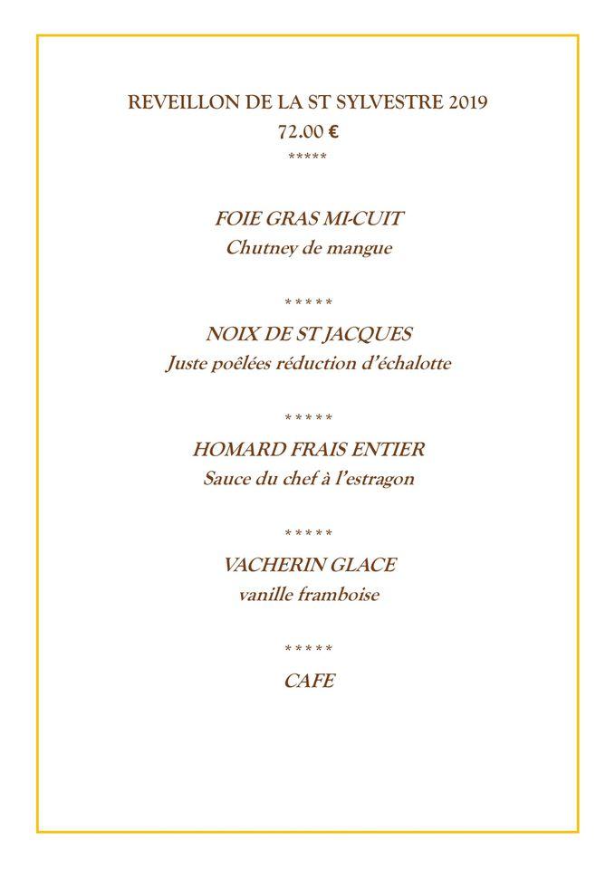 Menu au CHEZ MARGOT restaurant, Ciboure