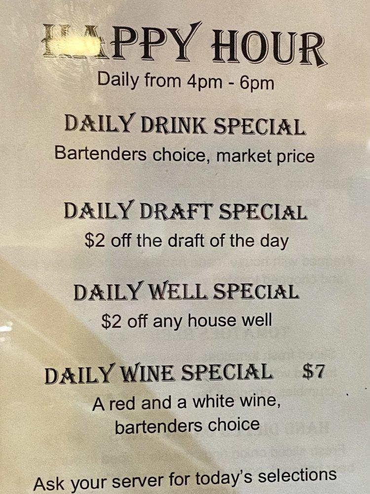 Menu at The Huck @ Pybus cafe, Wenatchee