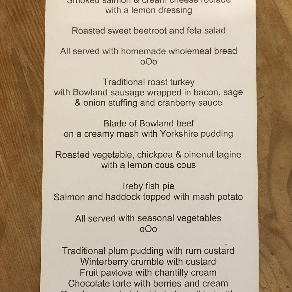 Menu at Ireby Green Farm Cafe & Farm Shop, England