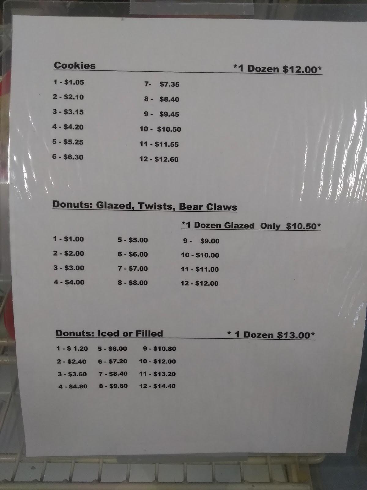Menu at Little Dog Deli restaurant, McConnelsville