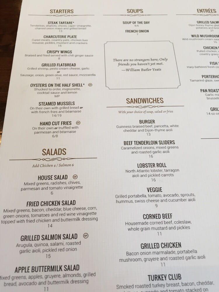 Menu at McCormick's Pub and Restaurant, Wayzata