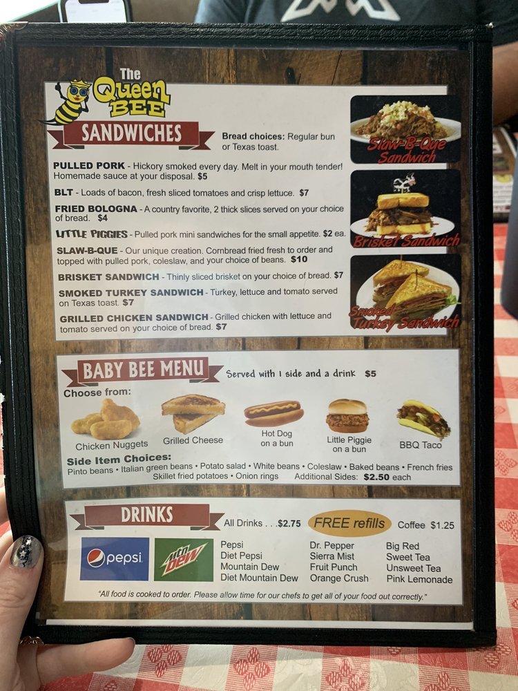 Menu at Bucky Bees BBQ of Cave City, Cave City, 822 Mammoth Cave St