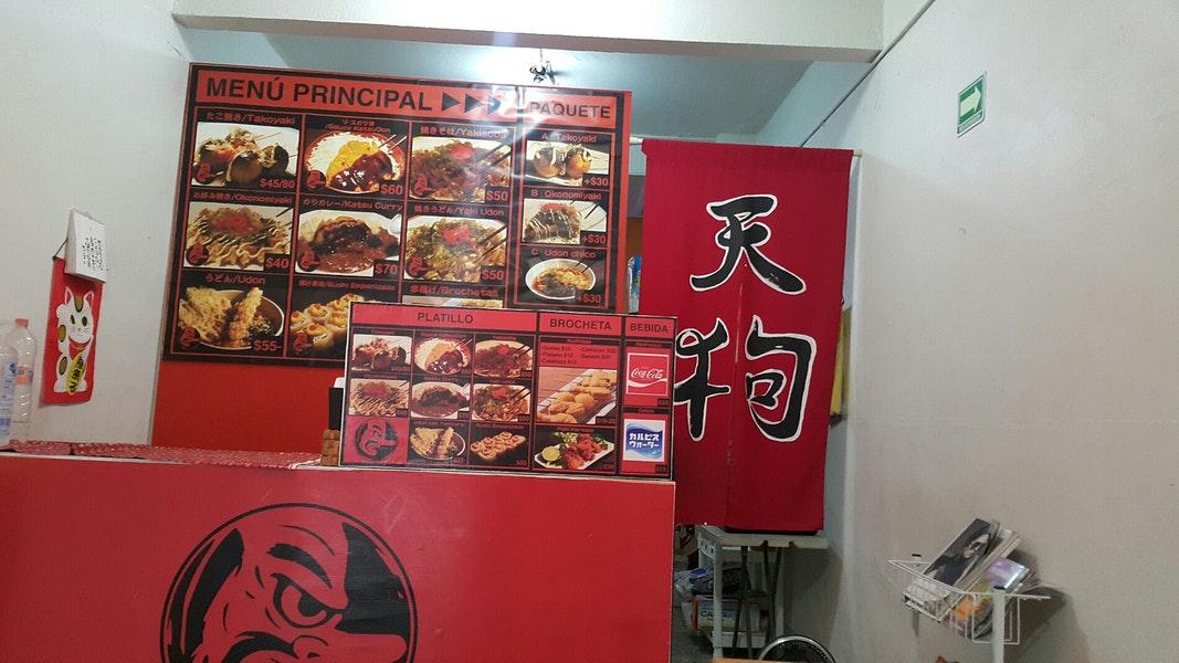 Menu at TENGU restaurant, Naucalpan