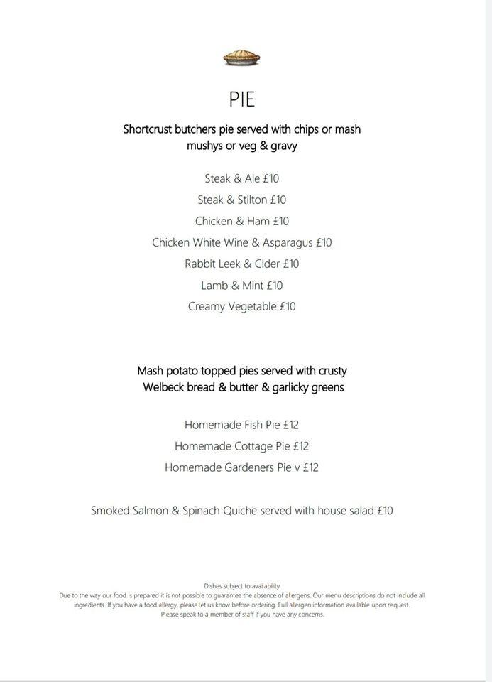 Menu at Plough Inn pub & bar, Caunton, Main St