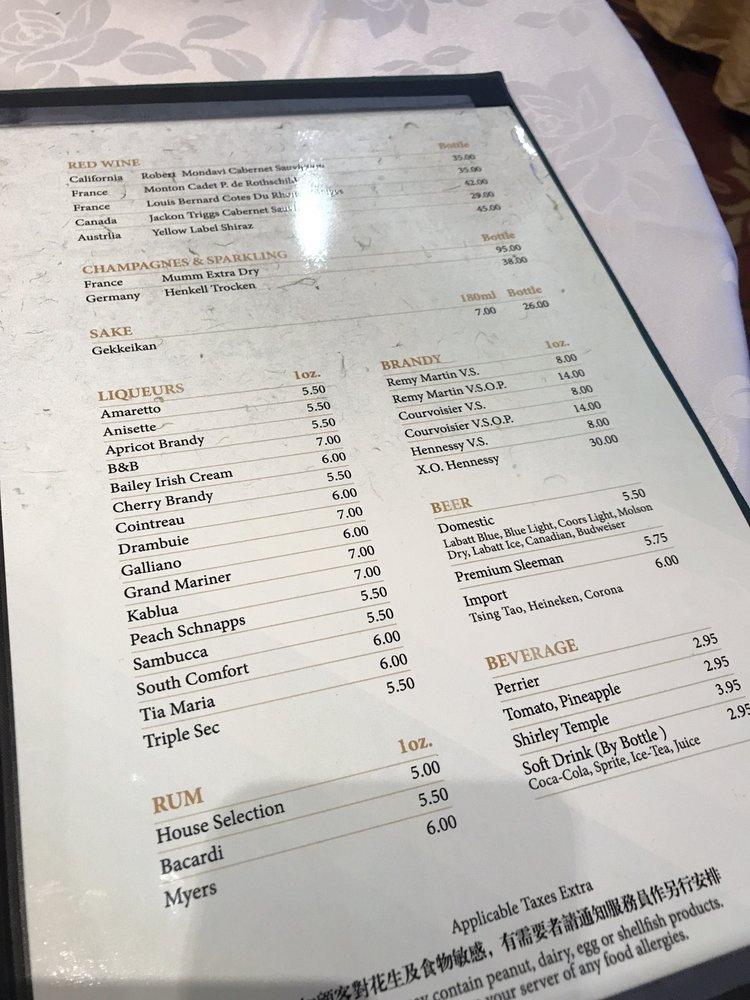 Menu au Emerald Chinese Restaurant, Mississauga, 30 Eglinton Ave W