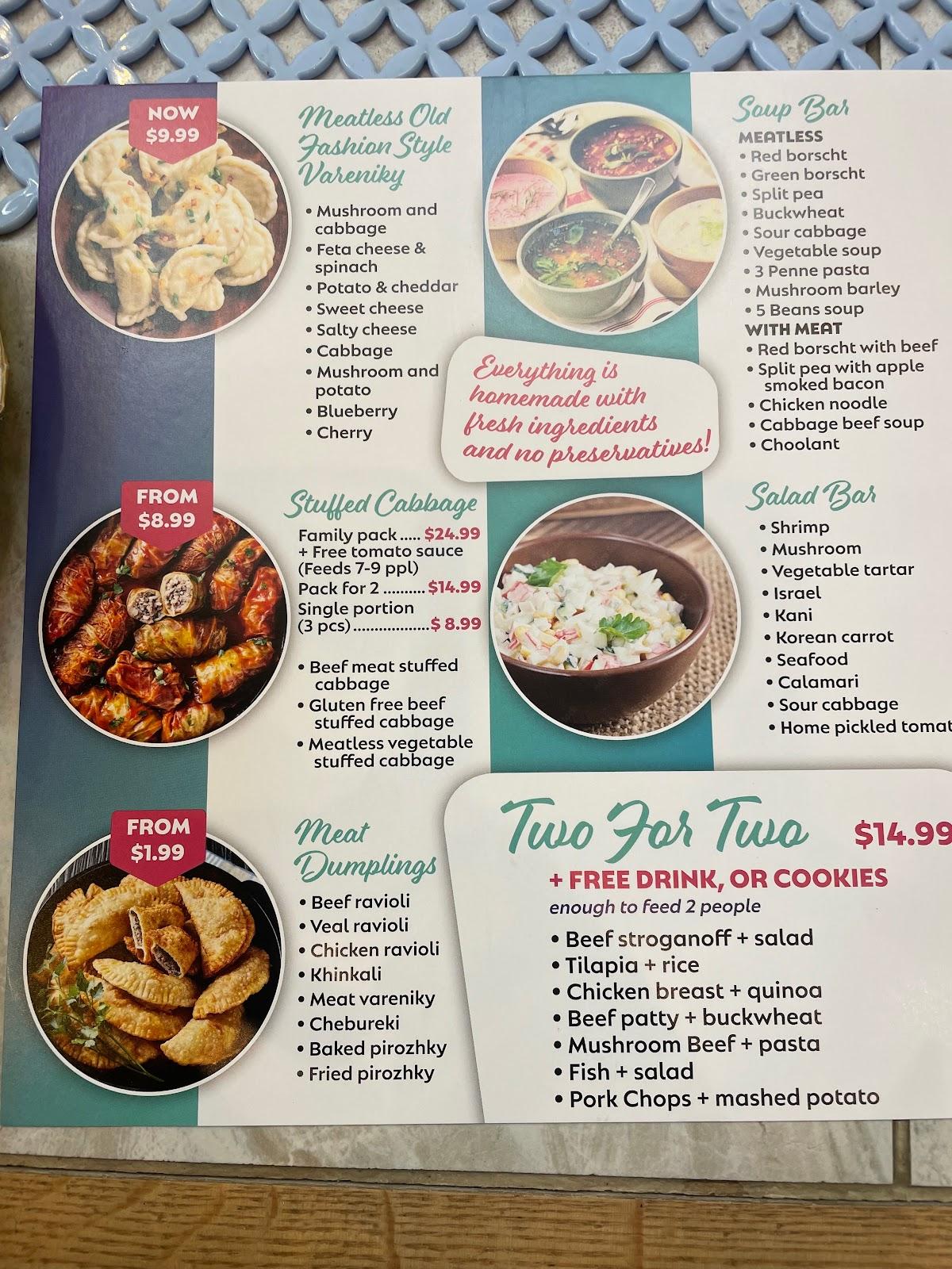 Menu at TK Food Carousel, USA