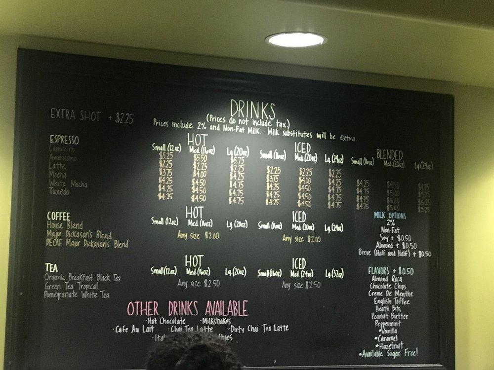 Menu at Discovery Kafe cafe, Bakersfield