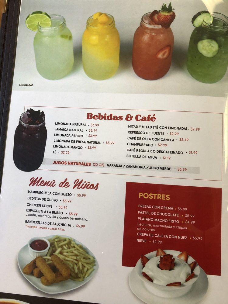 Menu at “La Mies” Restaurante, Laredo