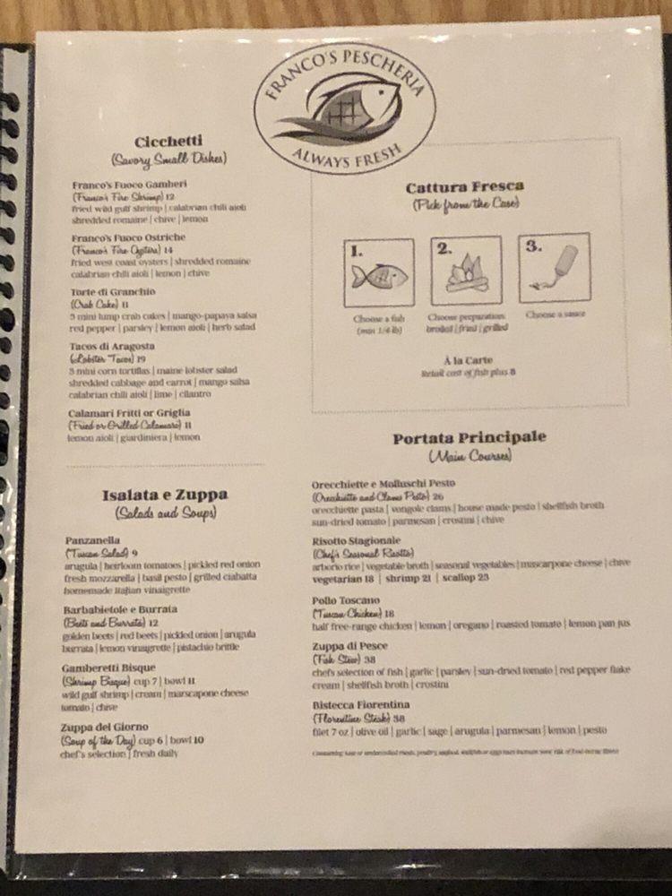 Menu at Vault 232 Restaurant and Bar, Lake Zurich