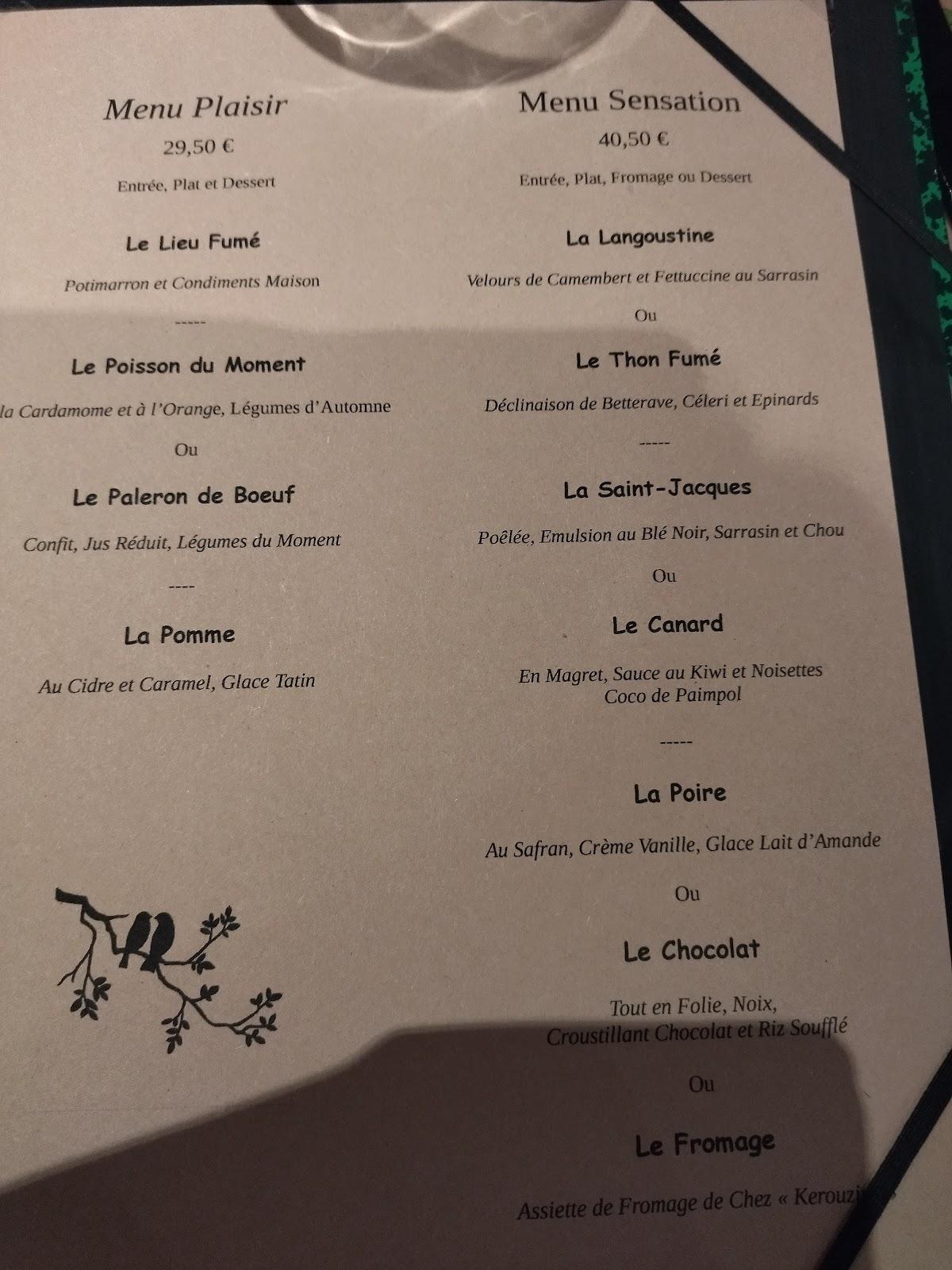 Menu au Restaurant Le Moi de Mets, Vannes